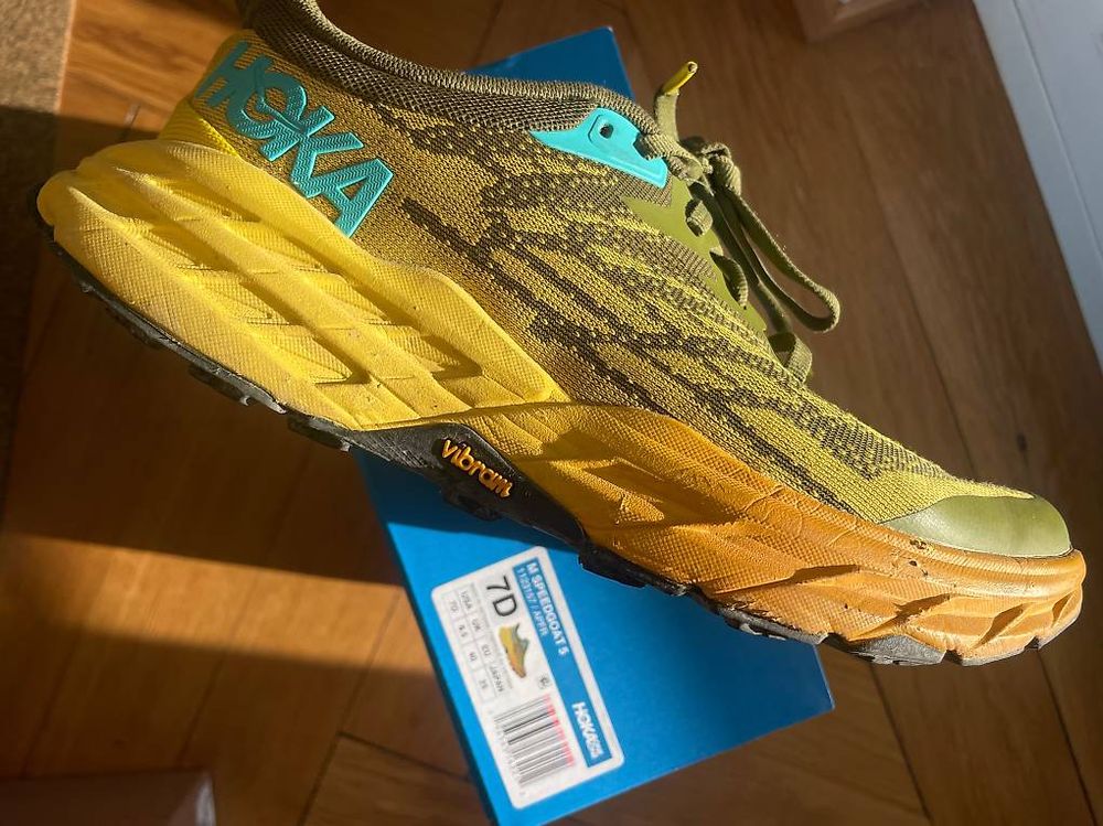 Hoka One Speedgoat 5 gelb Trail Running Run shoes Jogging 40 (Gebraucht ...