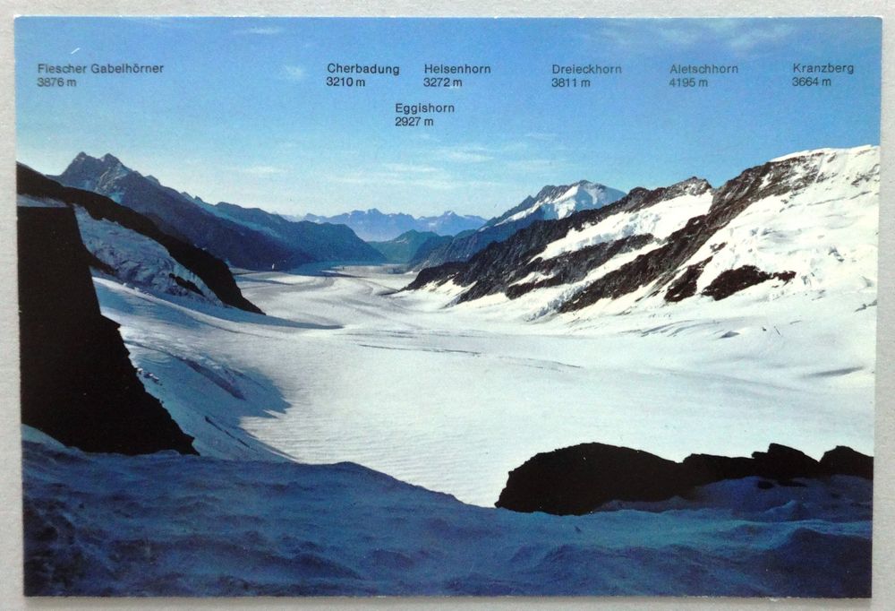 Jungfraujoch 3454 m, Aletschgletscher | Kaufen auf Ricardo
