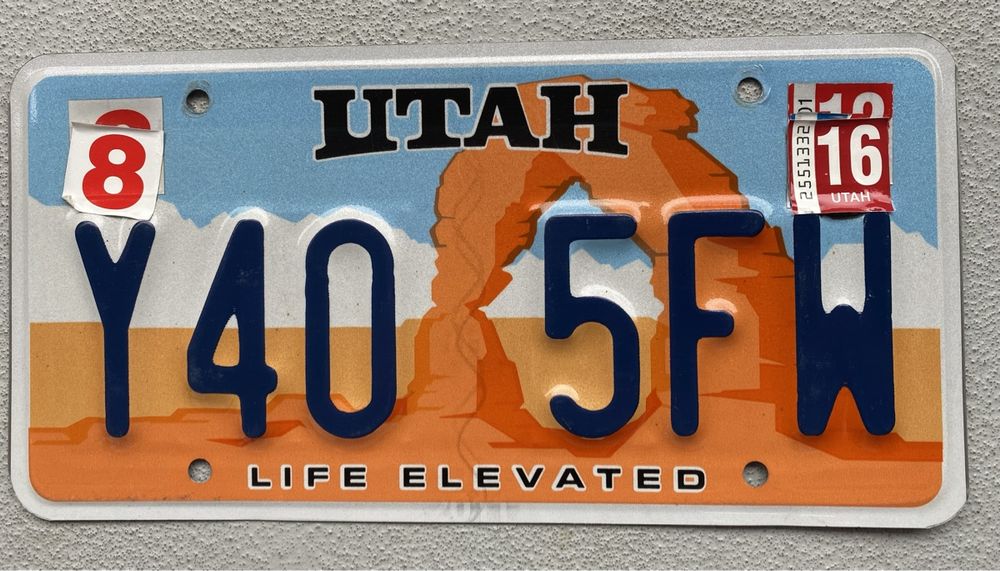 USA KENNZEICHEN * UTAH * LIFE ELEVATED (Gebraucht) in Wattwil für CHF ...