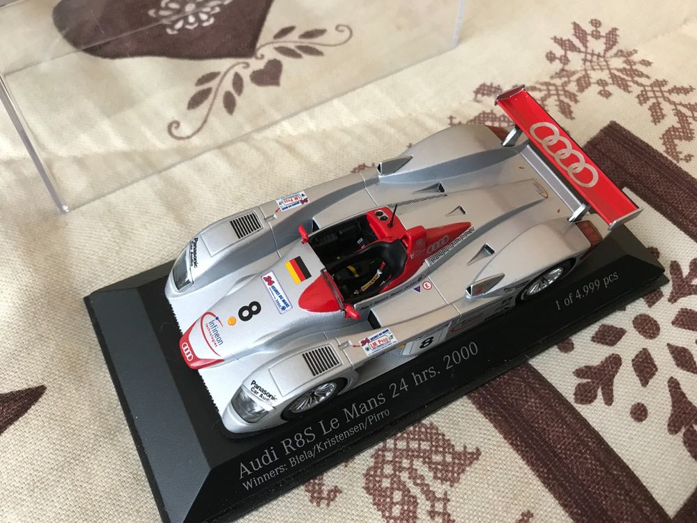 AUDI R8S LE MANS 24 HRS.2000 - 1 of 4999 - MINICHAMPS 1:43 (Neu und ...