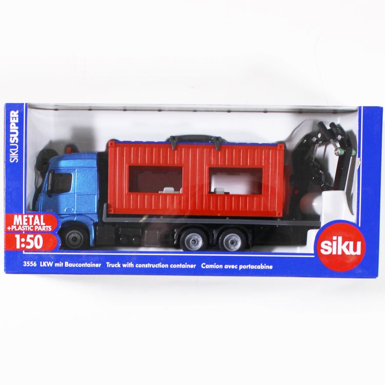 SIKU 3556 Mercedes LKW mit Baucontainer 1:50 NEU&OVP (Neu und ...