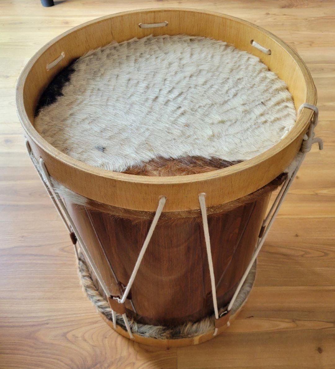 PERU: Bombo Folklore Trommel mit Zubehör, 62 cm x 46 cm,Neu (Neu ...