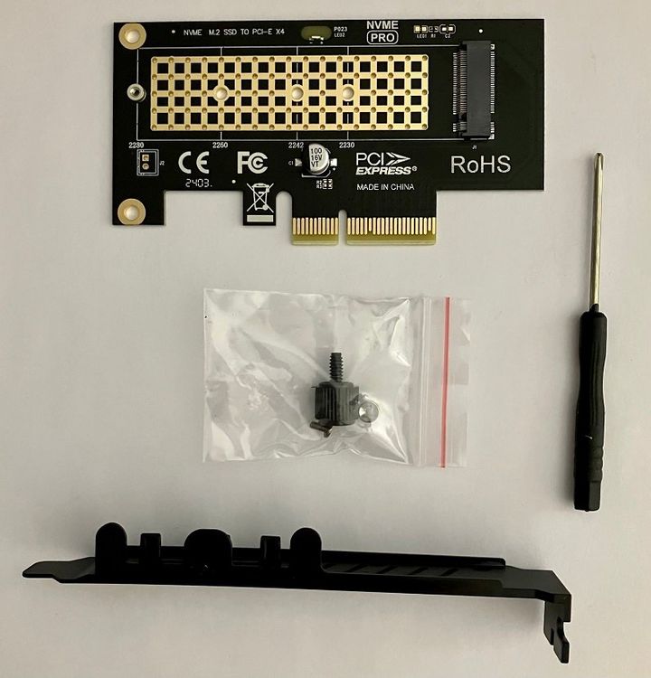 Adapter M.2 NVMe SSD | PCIe PCI Express M2 | Kaufen auf Ricardo