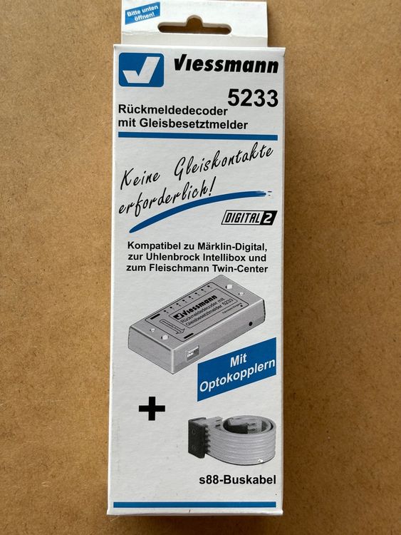 Viessmann 5233 Rückmeldedecoder mit Gleisbesetztmelder (Neu und ...