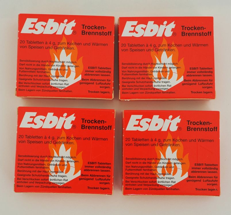 Dampfmaschinen: Trockenbrennstoff Esbit, 4 Pakete à 20 Stück | Kaufen ...