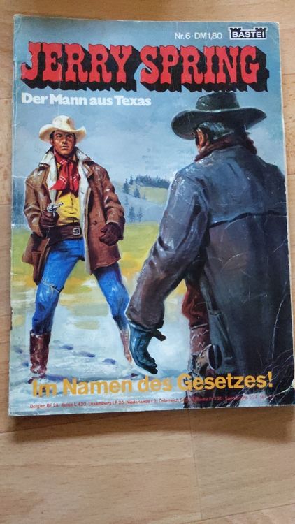 Jerry Spring Comicheft Nr. 6, Bastei, Erstauflage von 1972 (Gebraucht ...