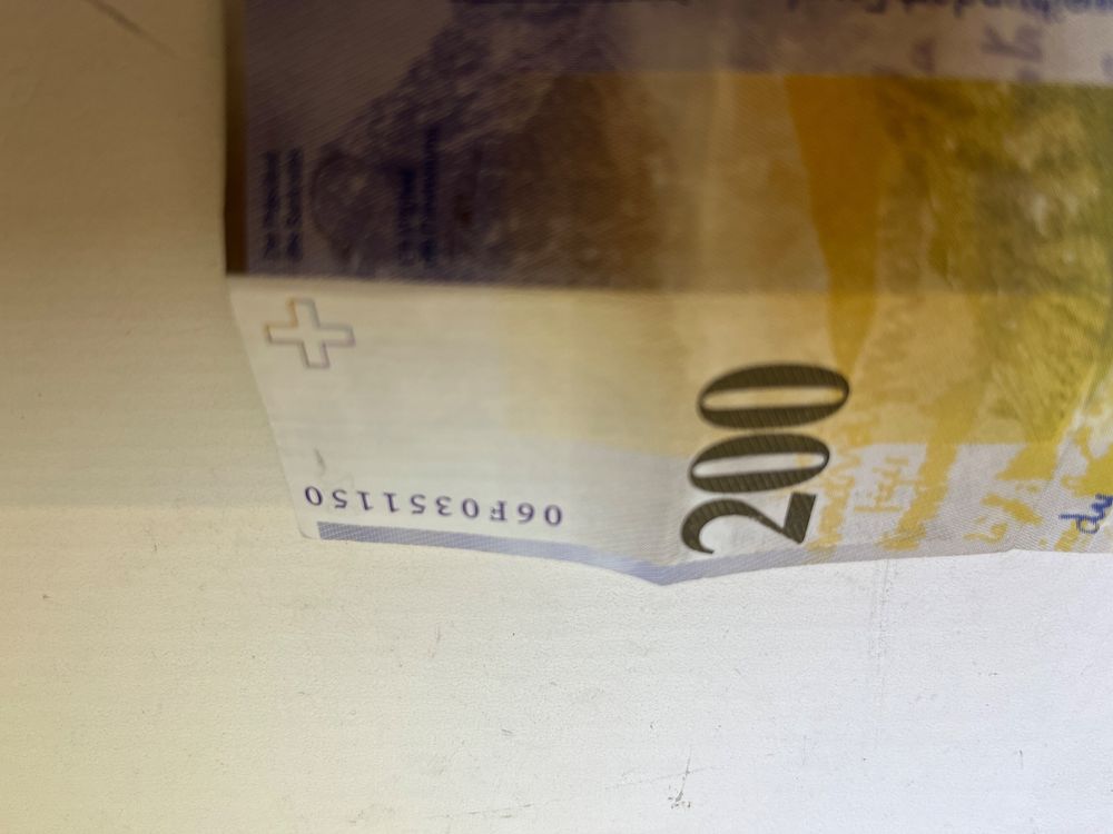 Alte 200 Franken Banknote (Gebraucht) in Künten für CHF 195 – mit ...