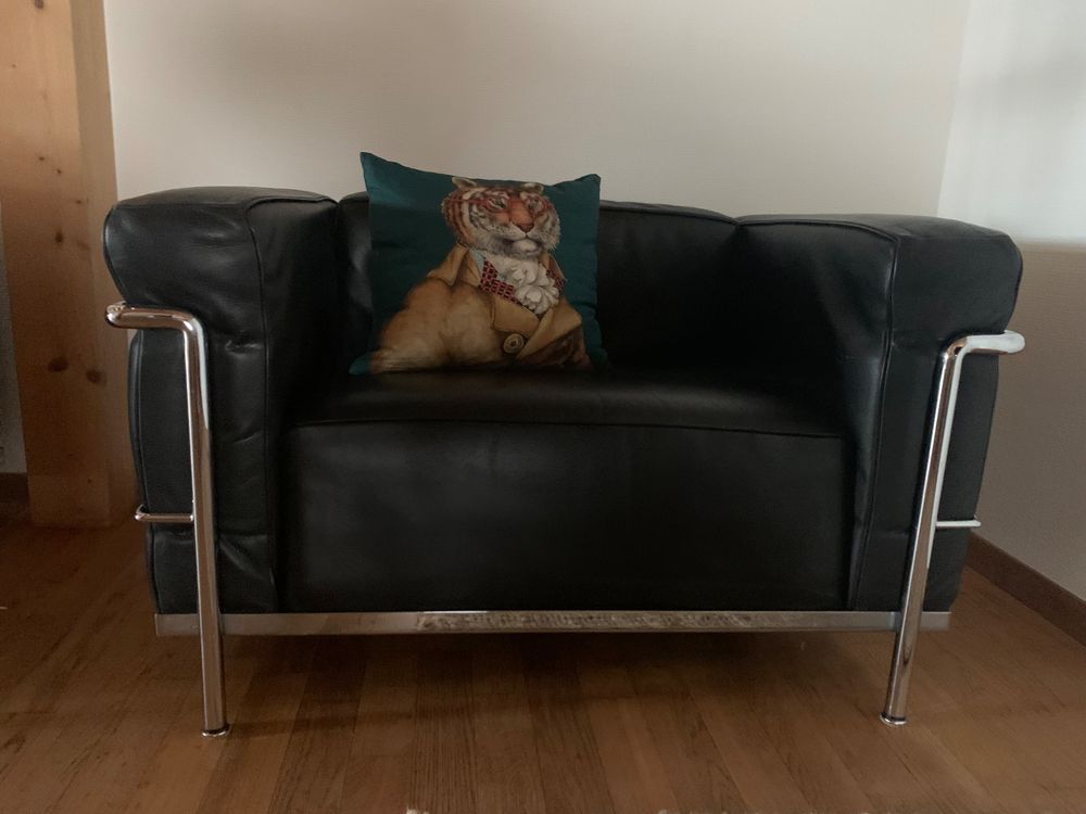 Original Sessel LC3 von Cassina Leder Schwarz | Kaufen auf Ricardo