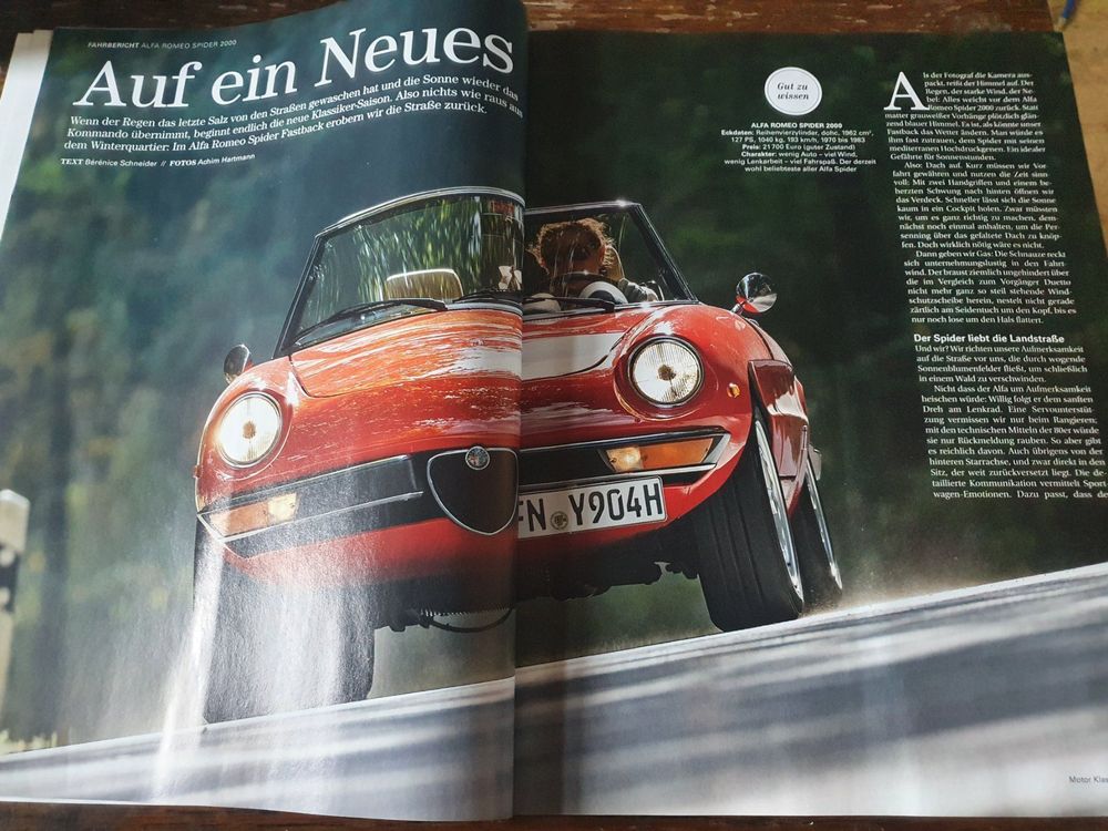 Motor Klassik 3/18 Alfa Spider BMW 628 Ci TR Stag Daytona xx | Kaufen ...