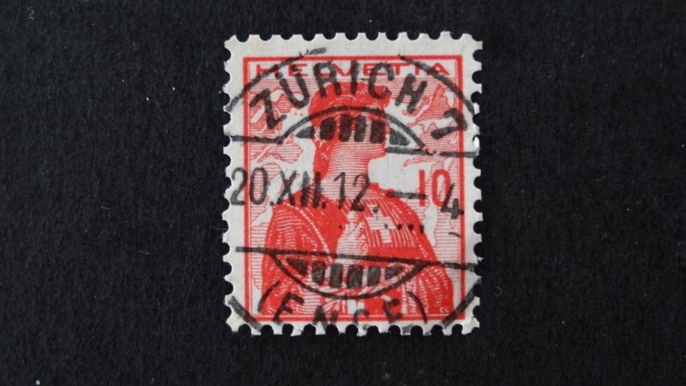 Vollstempel ZÜRICH 7 top zentr SBK 120 20.XII.12 90 (Gebraucht) in Anwil für CHF 1 – mit ...