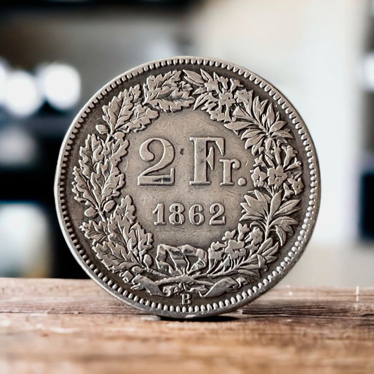 Schweiz 2 Franken Silber Jahrgang 1862 | Kaufen auf Ricardo