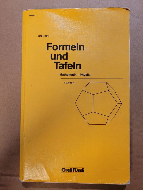 Buch: Formeln und Tafeln | Kaufen auf Ricardo
