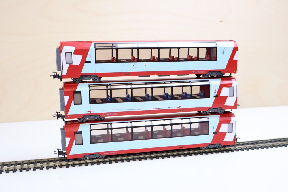 BEMO 3 x RhB Panoramawagen Glacier Express - H0 Märklin (Gebraucht) in Winterthur für CHF 129 ...
