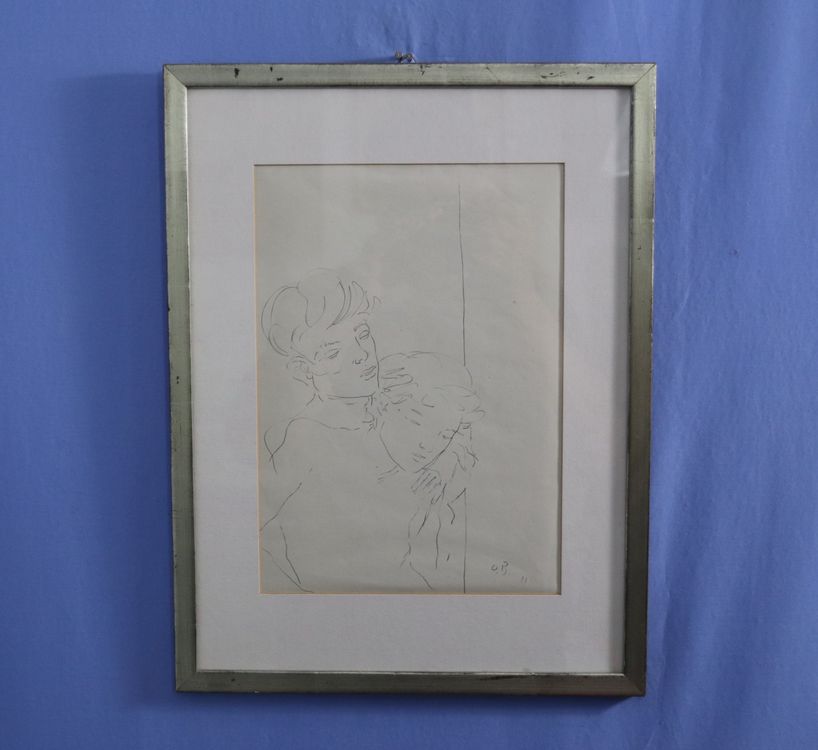 Otto Bachmann 1915-1996, Federzeichnung, Daphnis u. Chloe 44 (Gebraucht ...