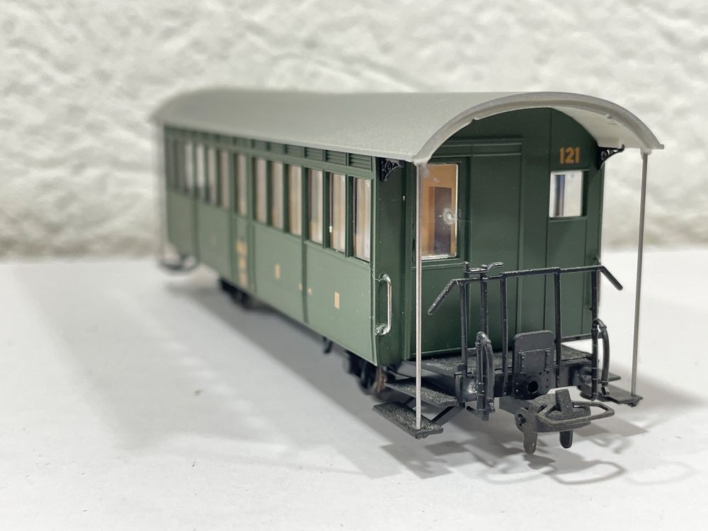 Bemo 3232 101 RhB AB 121 Nostalgie-Zweiachser H0m (Gebraucht) in Wilderswil für CHF 79 – mit ...