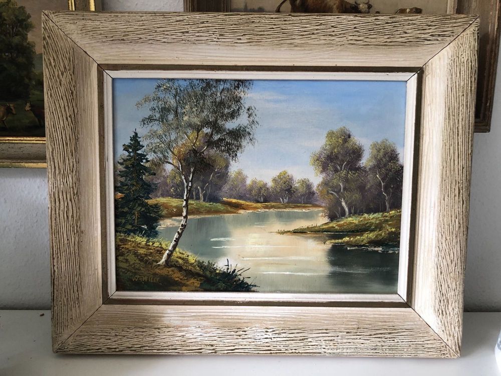 Landschaft Gemälde signiert Walther | Kaufen auf Ricardo