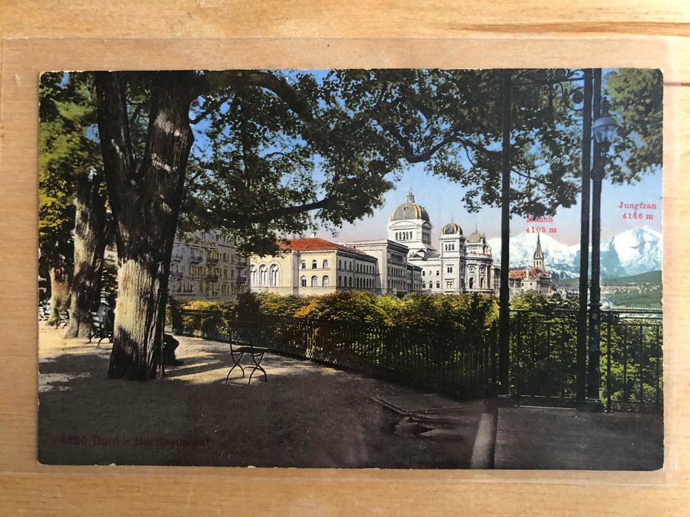 Antike Postkarte, Bern, Bundespalast, 1914 | Kaufen auf Ricardo