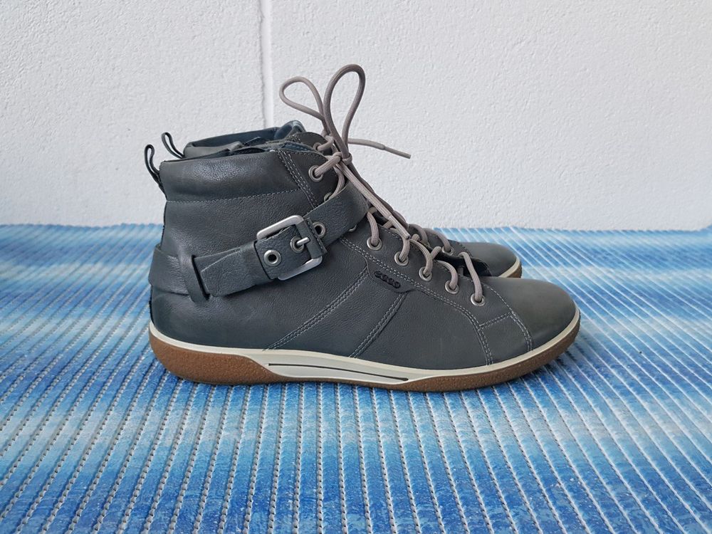 Ecco Leder Sneaker Grau Grösse 41 | Kaufen auf Ricardo