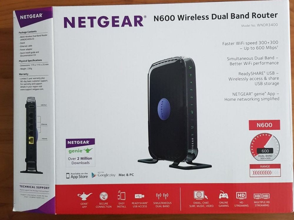 NETGEAR N600 Wireless Dual Band Router | Kaufen auf Ricardo