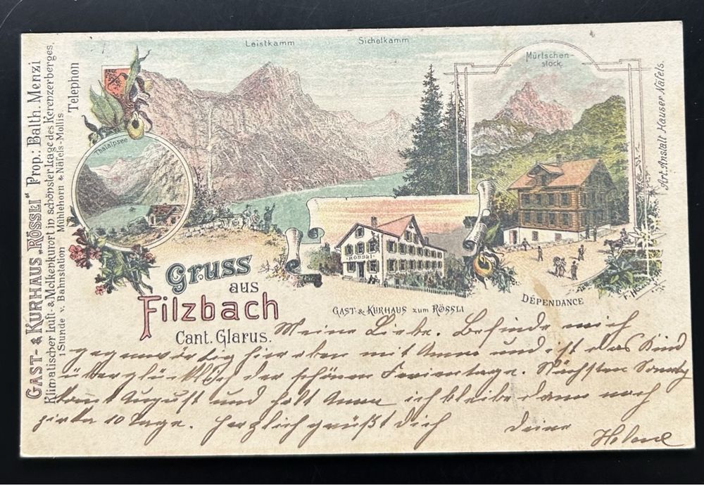 Gruss aus Filzbach Litho (Gebraucht) in Horw für CHF 22 – mit Lieferung auf Ricardo kaufen
