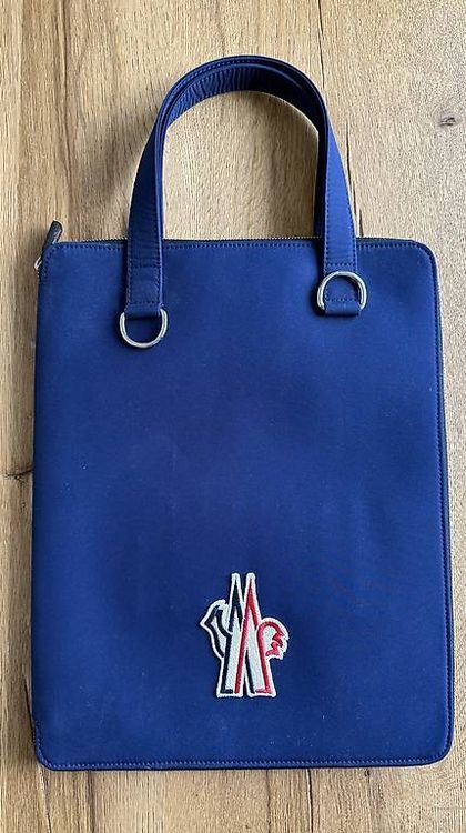 Moncler Grenoble Nylon Laptop Bag Briefcase Blue NEW | Kaufen auf Ricardo