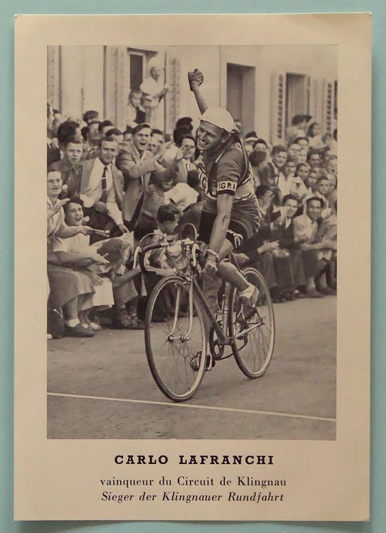 alte original CARLO LAFRANCHI Team TIGRA Velo Autogrammkarte (Gebraucht ...