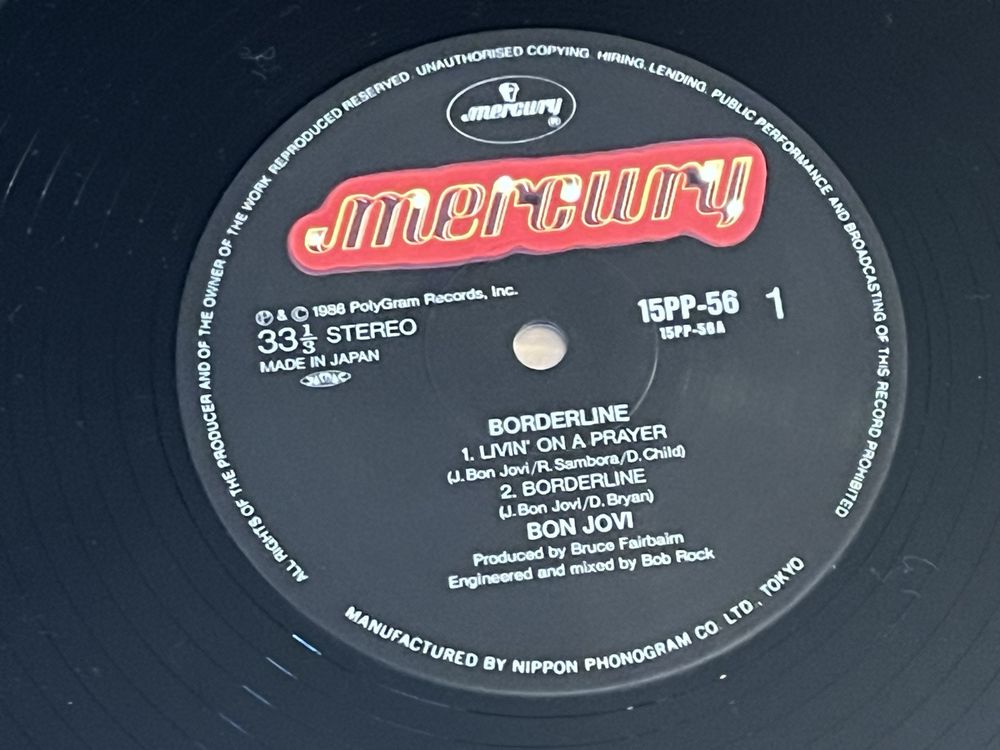 Bon Jovi Borderline 12“ Maxi EP Japan (Gebraucht) in Basel für CHF 34 ...