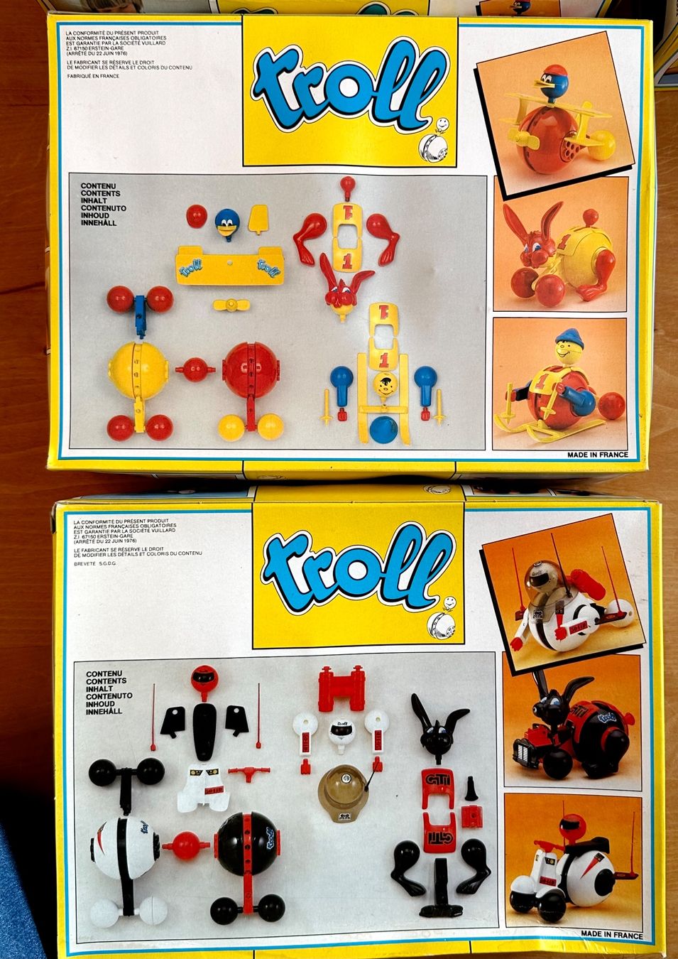 7 Schachteln des Spieles Troll, France 1976, Spielzeug ab 1 (Gebraucht ...