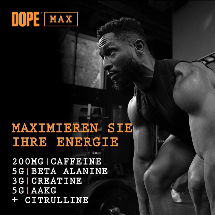 Bulk Dope Max Pre-Workout – 563 g, 25 Portionen Strawberry (Neu und originalverpackt) in Suhr ...