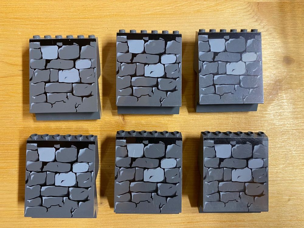 Lego Panel 4 x 6 x 6 Sloped with Stone Wall Pattern 6 Stück | Kaufen ...