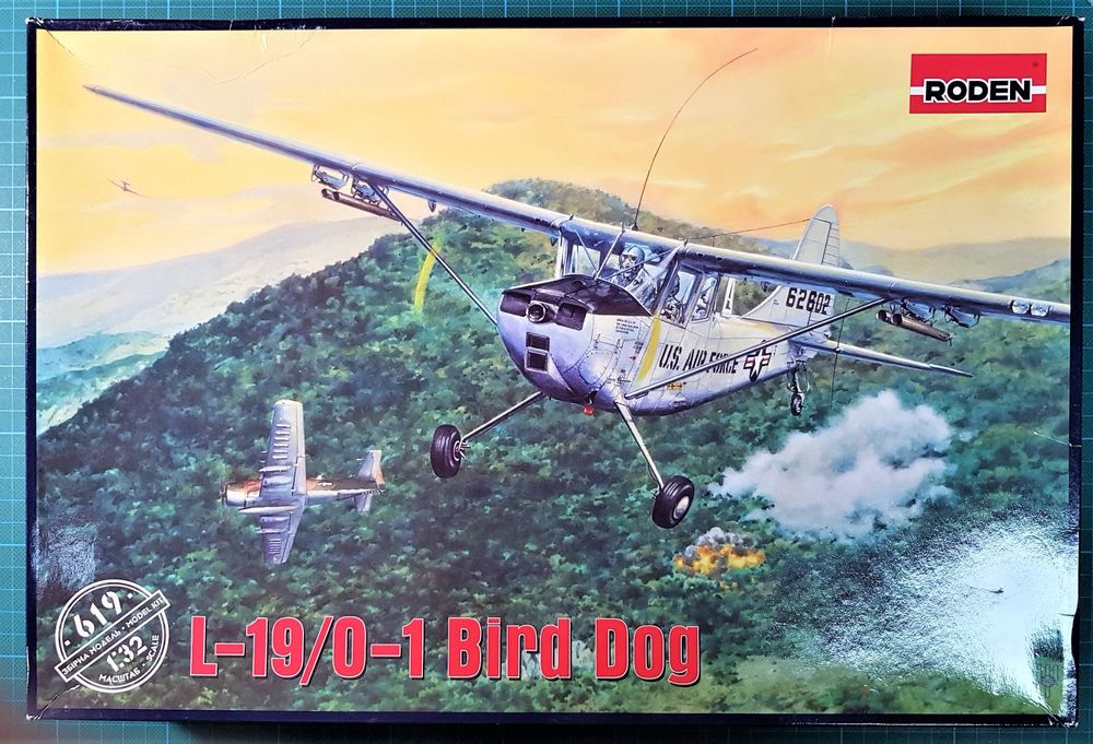 1:32 Cessna L-19/0-1 Bird Dog, Roden-Bausatz (Neu (gemäss Beschreibung ...