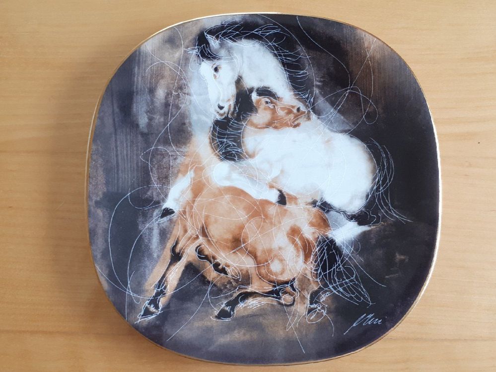 Rosenthal Porzellan, Sammelteller von Hans Erni, Pferdespiel (Gebraucht) in Zürich für CHF 18 ...