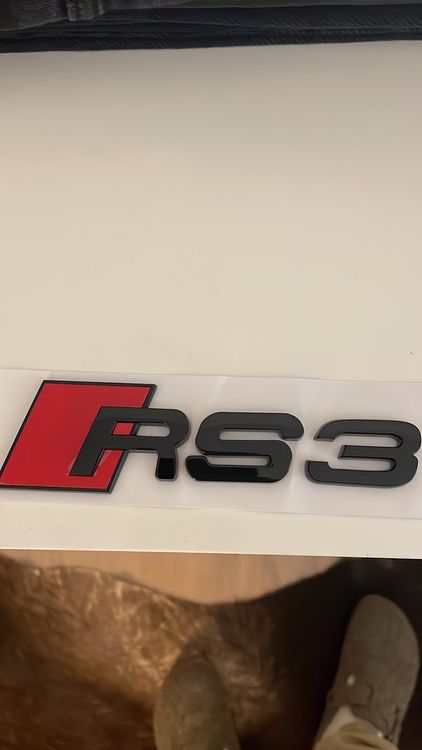 Audi Logo Emblem s-line rs MTM Abt schwarz rs3 rs6 Quattro | Kaufen auf ...