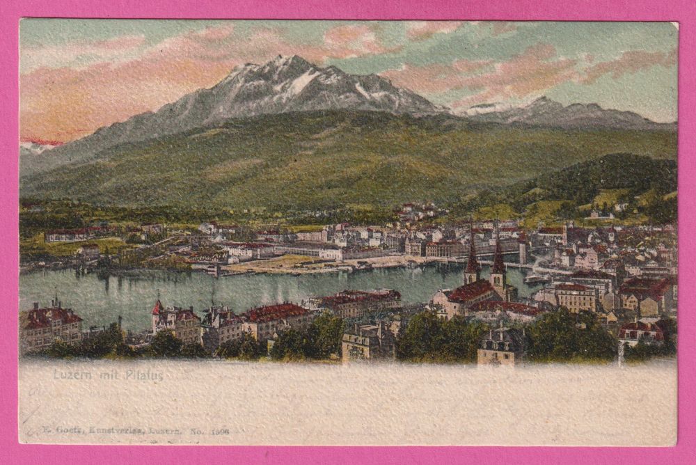 Luzern mit Pilatus gel 1903 (Gebraucht) in Einsiedeln für CHF 3 – mit Lieferung auf Ricardo kaufen