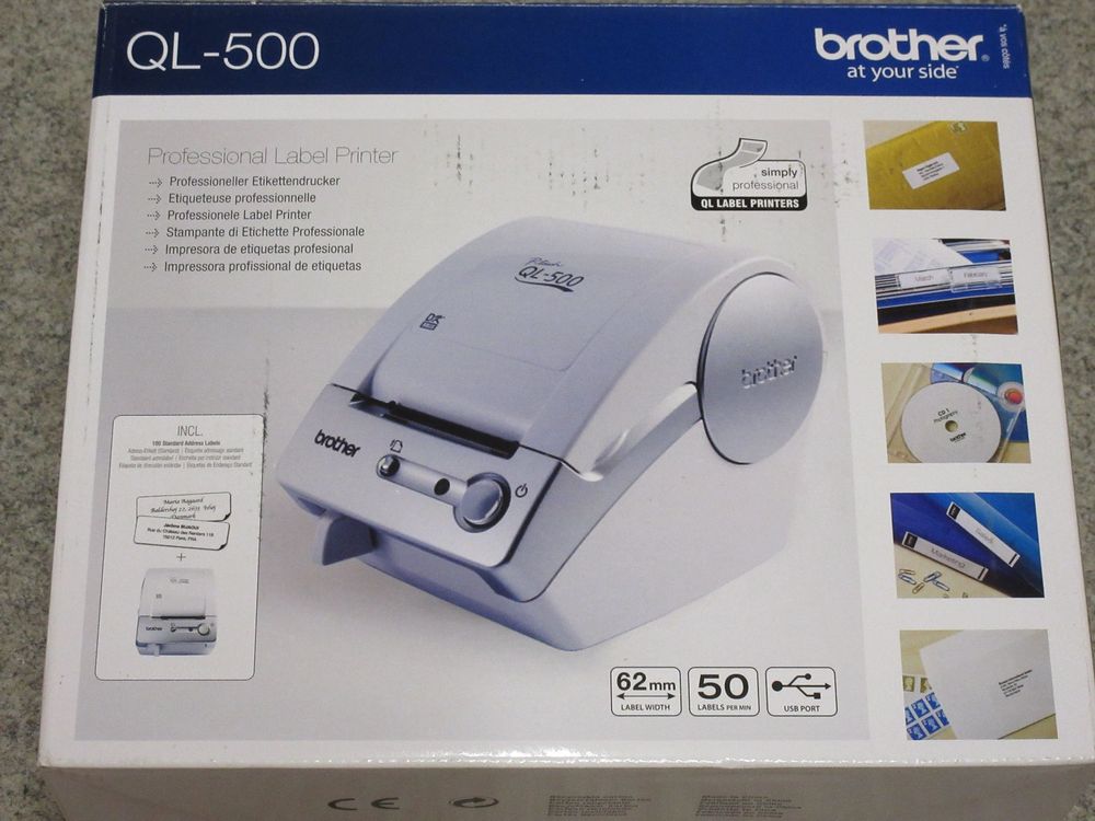 Brother Etiketten-Drucker QL-500 Label Printer | Kaufen auf Ricardo