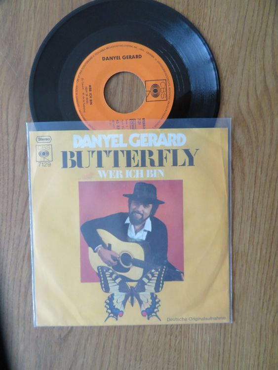 Danyel Gerard Butterfly 7" Single Vinyl Schallplatte (Neu (gemäss ...
