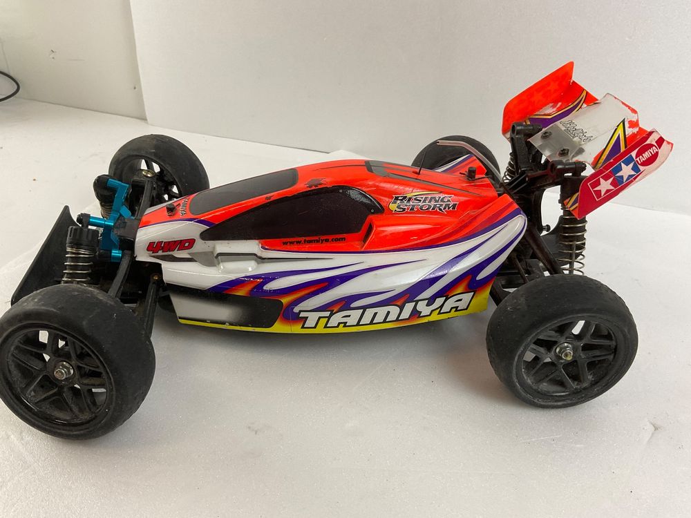 Tamiya Rising Storm RC Buggy 4WD 1/10 Brushed ungetestet (Defekt) in ...