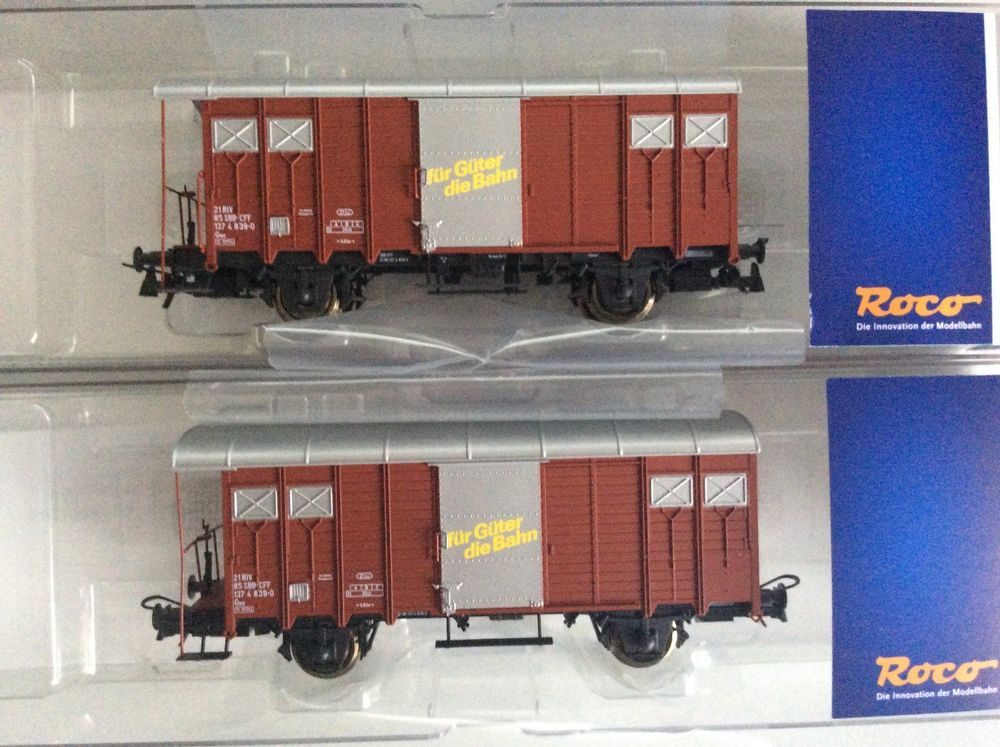 ROCO 2x66203 SBB Gms für Güter die Bahn (Neu und originalverpackt) in ...
