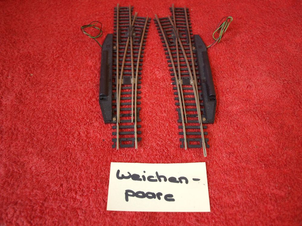 Weichen 1 Paar von ROCO spur H0 Getestet Io ,gebraucht , (Gebraucht) in ...