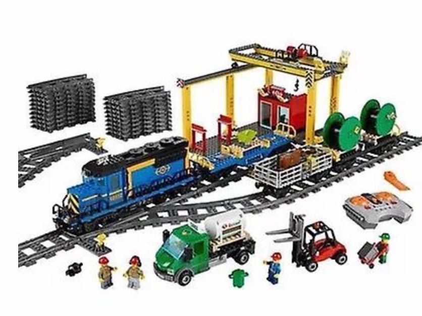 Lego City Zug Güterzug 60052 plus extra Schienen+Weichen | Kaufen auf ...