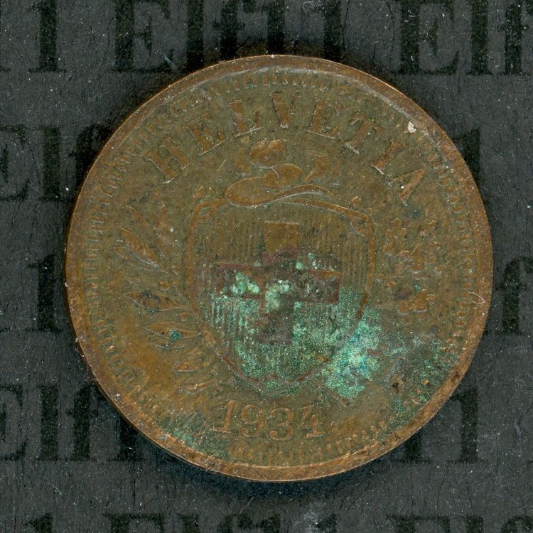 CHF___0.01 1934 ss+ 1 Rappen (Gebraucht) in Widnau für CHF 3 – mit Lieferung auf Ricardo kaufen