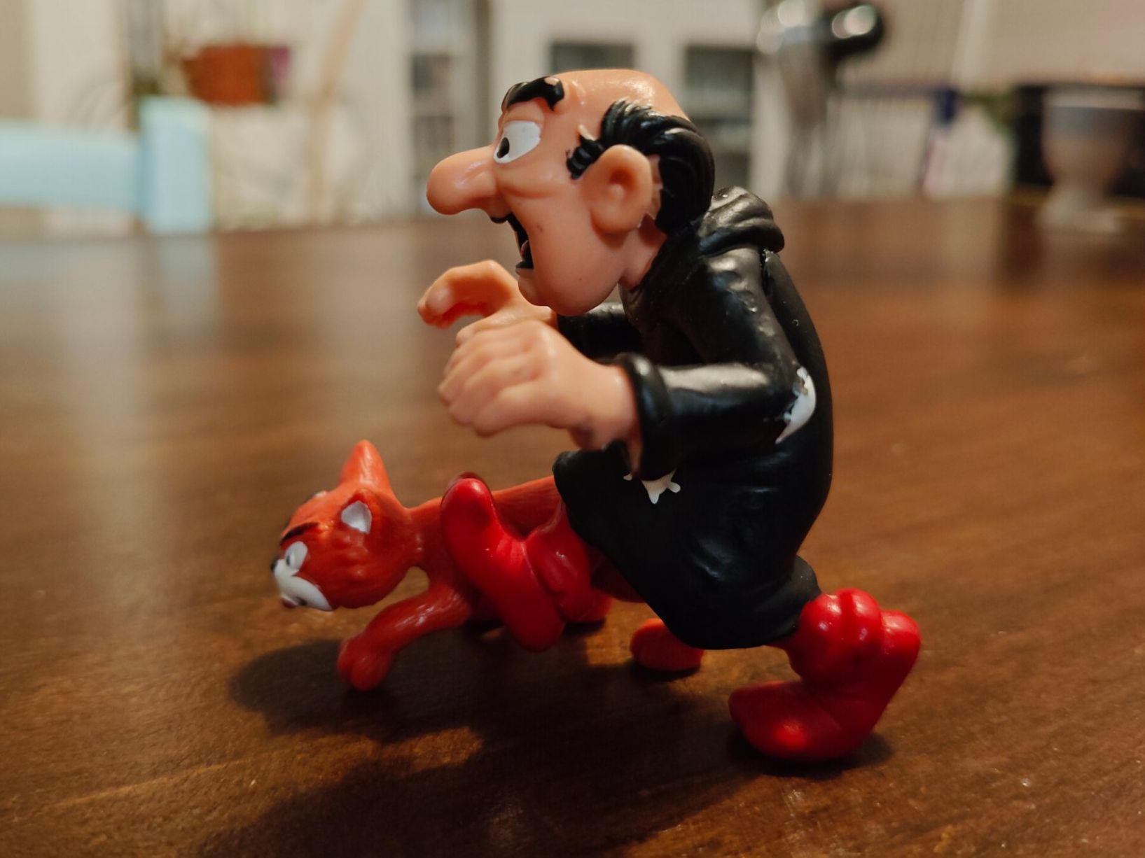 Gargamel mit Azrael - Die Schlümpfe Rarität, Top Zustand! (Neu (gemäss ...