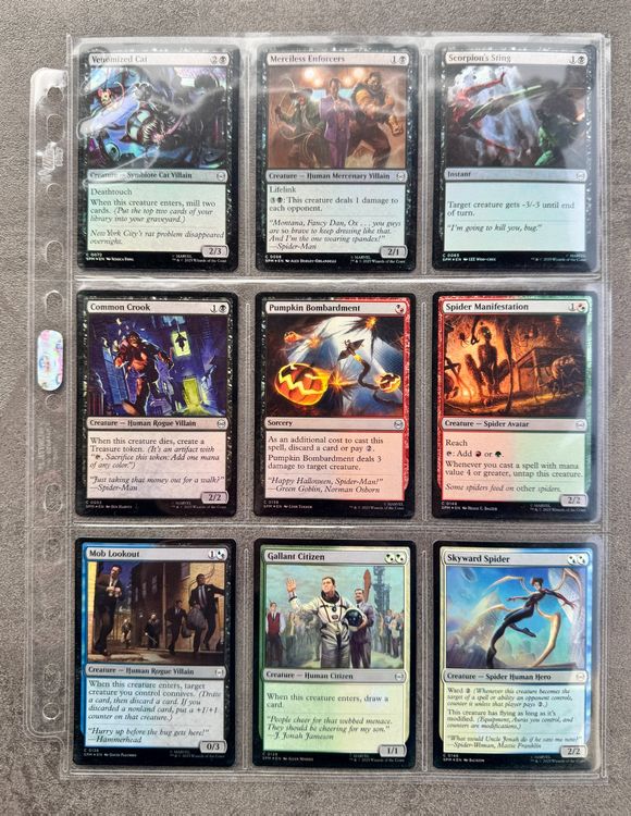 58 Foil Commons Marvel's Spider-Man NM (Neu (gemäss Beschreibung)) in Rechthalten für CHF 6 ...