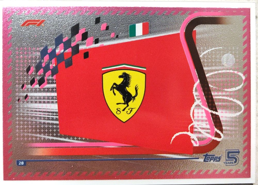 Topps Ferrari Logo #28 Pink Parellel - Turbo Attax 2024 (Gebraucht) in ...