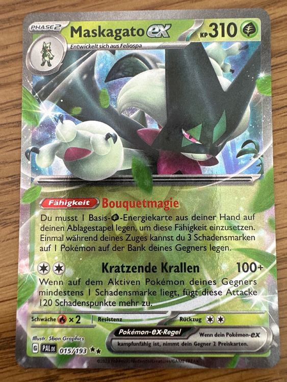 Pokemon Maskagato ex PAL DE 015/193 (Neu (gemäss Beschreibung)) in Wil ...