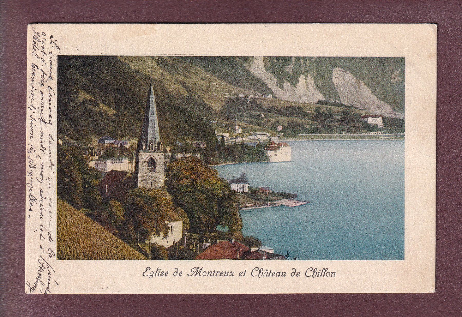 Eglise de MONTREUX - Château de Chillon - 1911 (D'occasion) à Pully ...