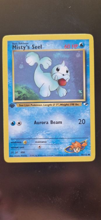 Pokemon Mistys Seel 1. Edition Gym Heroes ( NM ) (Gebraucht) in für CHF ...