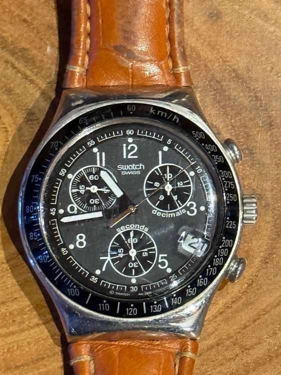 Swatch Irony Chronographe Bracelet Cuir | Kaufen auf Ricardo