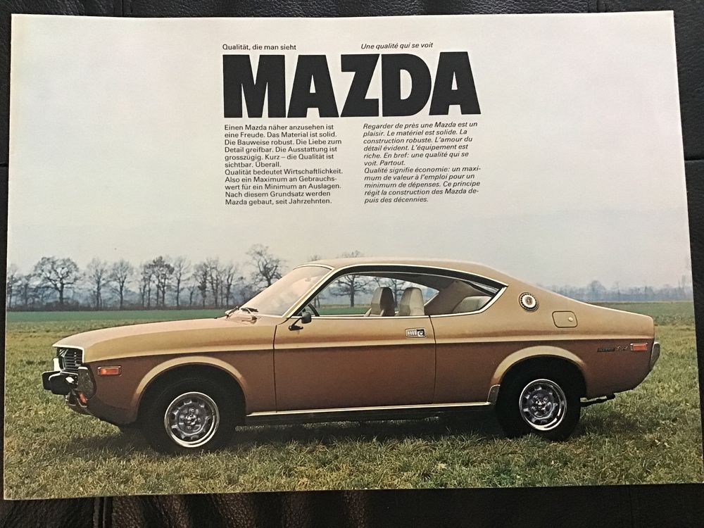 Mazda-Programm Verkaufsprospekt 6 Seiten März 1974 (Gebraucht) in ...