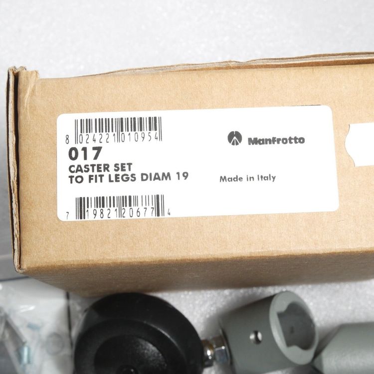 Manfrotto 017 Rollen Set Ø19mm / Caster set 19mm (Neu und ...